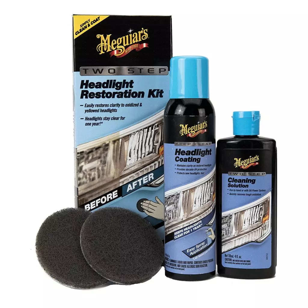 Meguiar's G2970 ຊຸດການຟື້ນຟູໄຟຫົວສອງຂັ້ນຕອນ