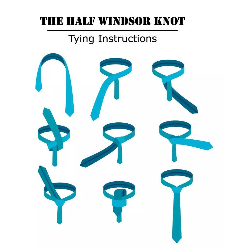 ny fomba atao hoe half windsor knot