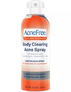 Spray schiarente per il trattamento dell'acne