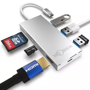 Mooshyla USB C Hub 4K USB HDMI Adapta