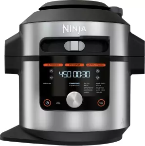 Ninja Foodi 14-in-1 8クォート。 SmartLid 付き XL 圧力鍋 & スチーム フライヤー