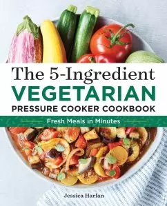 O libro de cociña de olla a presión vexetariana de 5 ingredientes de Amazon