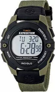นาฬิกาดิจิตอล timex expedition สีเขียว สีดำ