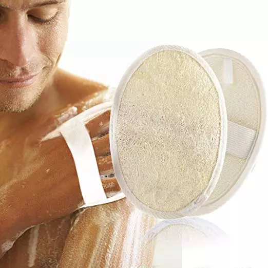 frotté bedste scrubbere glat ru vinterhud loofah pads eksfolierende naturlig