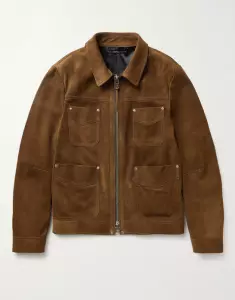 field jacket tom ford brown suede