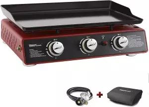 Royal Gourmet PD1301R 24-tommer 3-brænder bærbar bordplade gasgrill bageplade