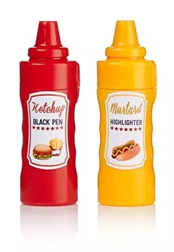 Mostaza ketchup botila boligrafoak