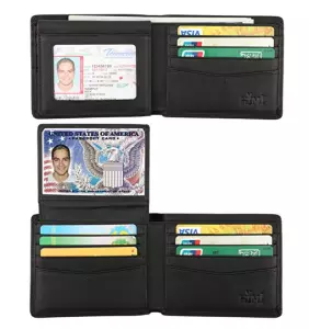 Црн паричник RFID кредитни картички