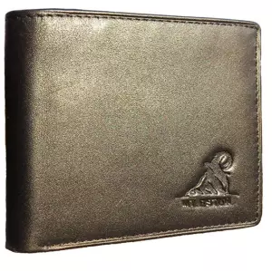 Black Leather Wallet Yakachengeteka
