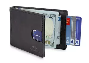 Žepna denarnica Črna RFID