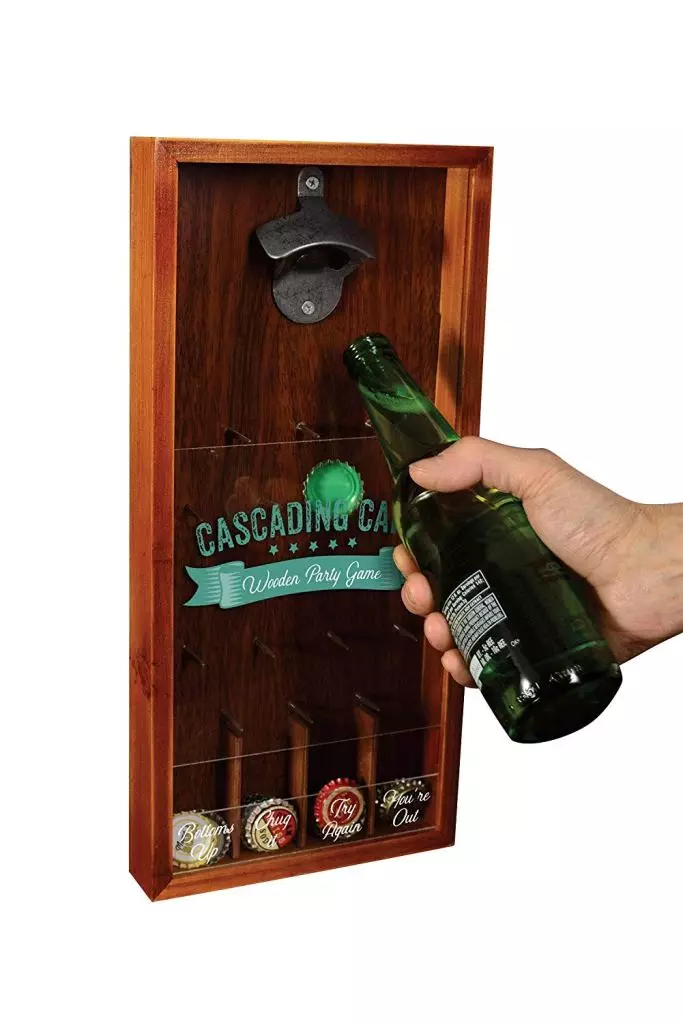 Papali ea Cascading-Bottle-Caps-ka-Built-In-Bottle-Opener-Amazon