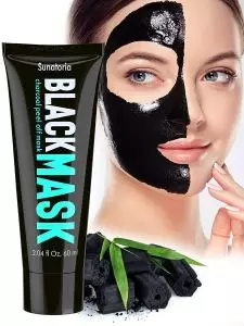 swart masker foar gesicht houtskoal peel