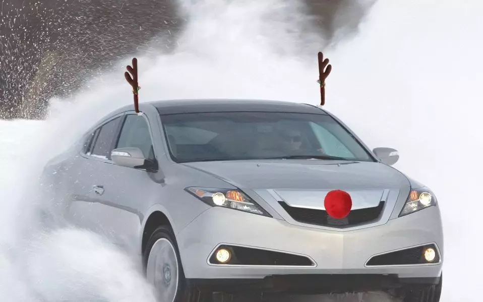 Kevirên car reindeer Rudolph