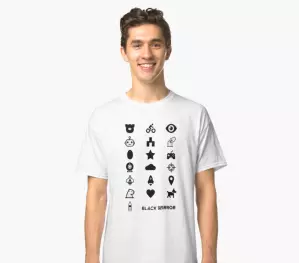 Qara Güzgü Klassik T-shirt