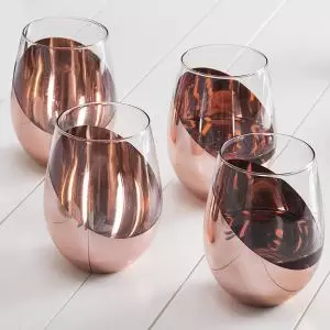 Медни чаши за вино без дръжки
