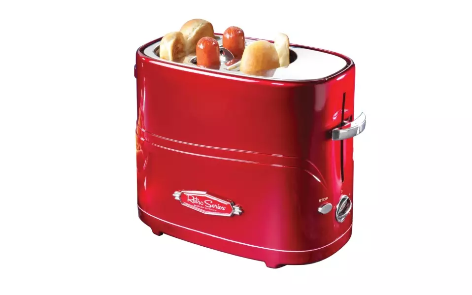 Ein Hot-Dog-Toaster, der liefert