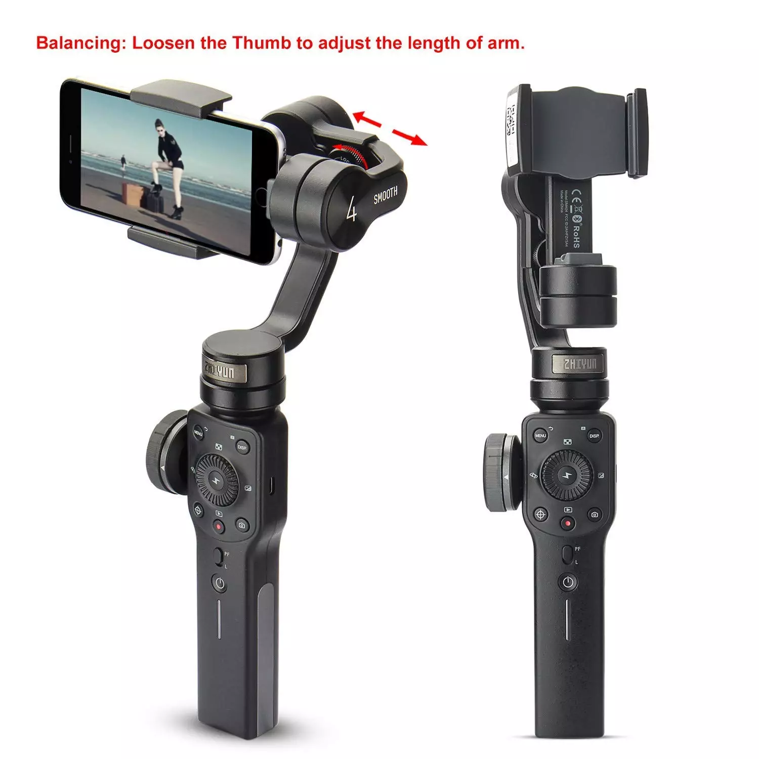 stabilizzatore della fotocamera per smartphone zhiyun