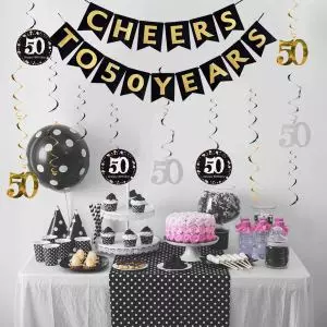 50th Birthday Party Decorations Kit