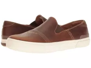 Slip-On Sneakers i læder til kvinder