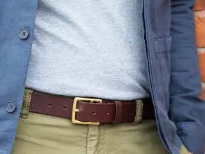 Grommet leather belt පිරිමි ළදරු