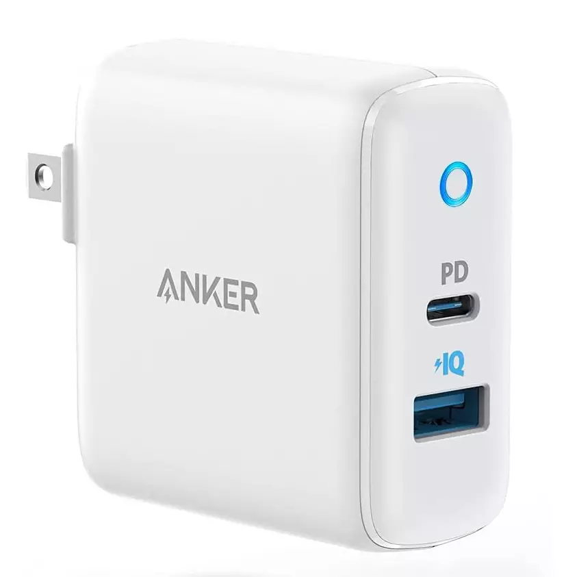 iPhone kargagailu onenak — Anker 32W 2 Portuko USB C kargagailua