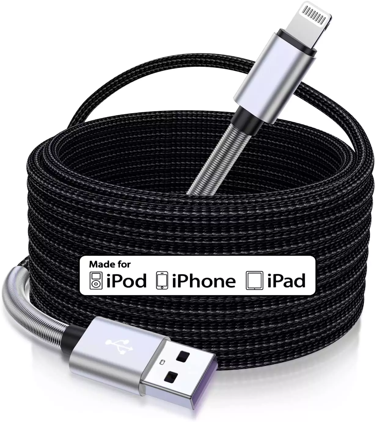 найкращі зарядні пристрої для iphone — Cabepow 15 Ft Extra Long Charger Charger Cord