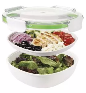 cara membuat salad on the go container