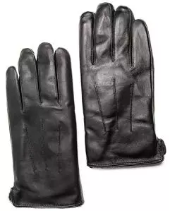 Skrini ya Kugusa ya Wanaume Genuine Rex Sungura Fur Lined Premium Ngozi ya Kondoo Gloves