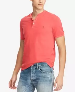 Camisa henley vermella Ralph Lauren