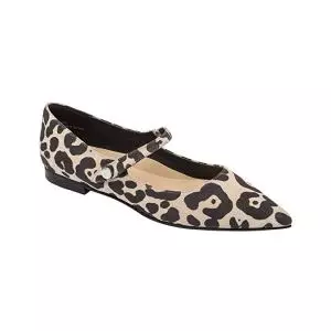 Sapato de leopardo bico pontudo Luci