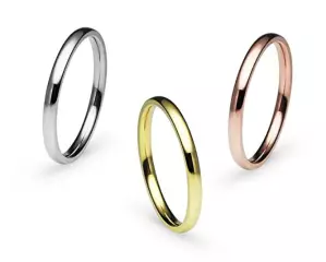 Plain Rings Band Stackable