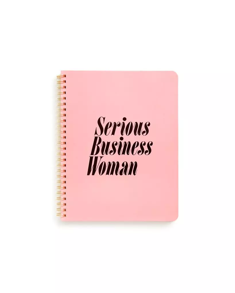 mejores cuadernos de espiral por menos de $ 20 novedad mujer de negocios seria rosa
