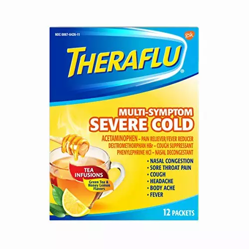Основи сезону грипу Амазонка 2018 Будьте здорові Терафлю Мультисимптомні ліки від важкої застуди