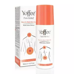 Yoffee နာကျင်မှုသက်သာရာနောက်ကျောနှင့်လည်ပင်း Roll-On ပူနွေးလာ