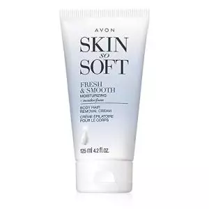 Avon Skin So Soft ახალი და გლუვი დამატენიანებელი კანის თმის მოსაშორებელი კრემი