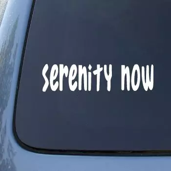 Serenity Now Bumper Sticker