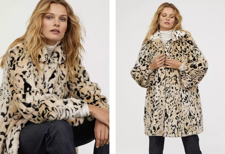 H&M Faux Fur Coat