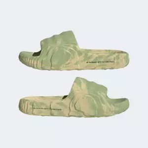 ADILETTE SLIDES მწვანე და რუჯისფერი მორევით