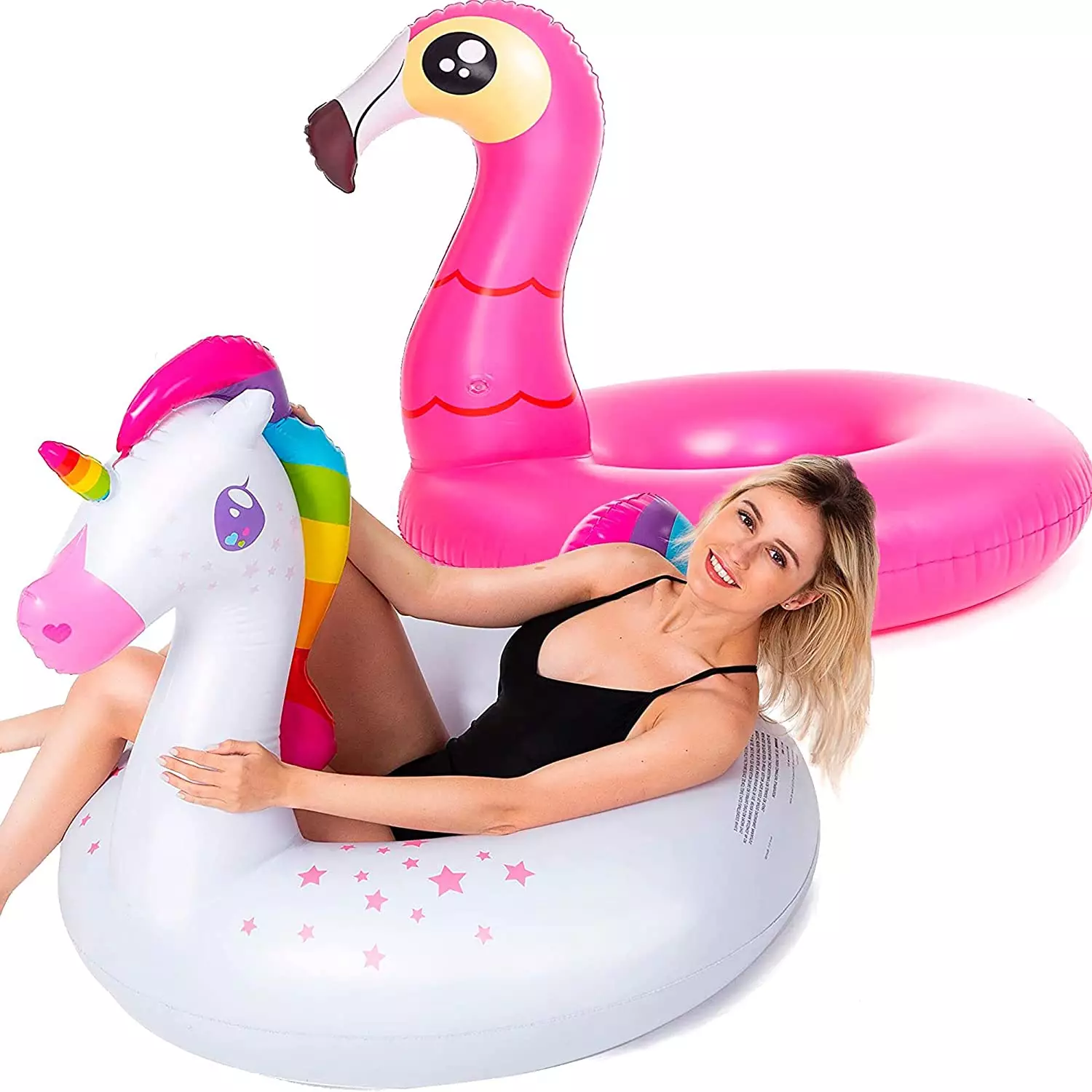 Amazon, Inflatable Flamingo ಮತ್ತು Unicorn Pool Float 2 Pack ನಲ್ಲಿ ಅಗ್ಗದ ಪೂಲ್ ಫ್ಲೋಟ್ ಡೀಲ್ಗಳು