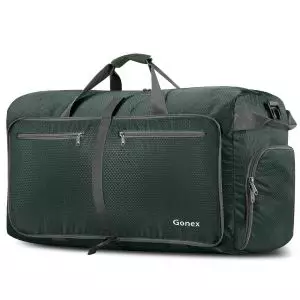 绿色可折叠行李袋