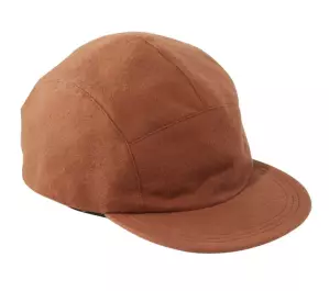 Cappello da baseball marrone in lana