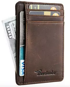 Bőr pénztárca Vékony RFID