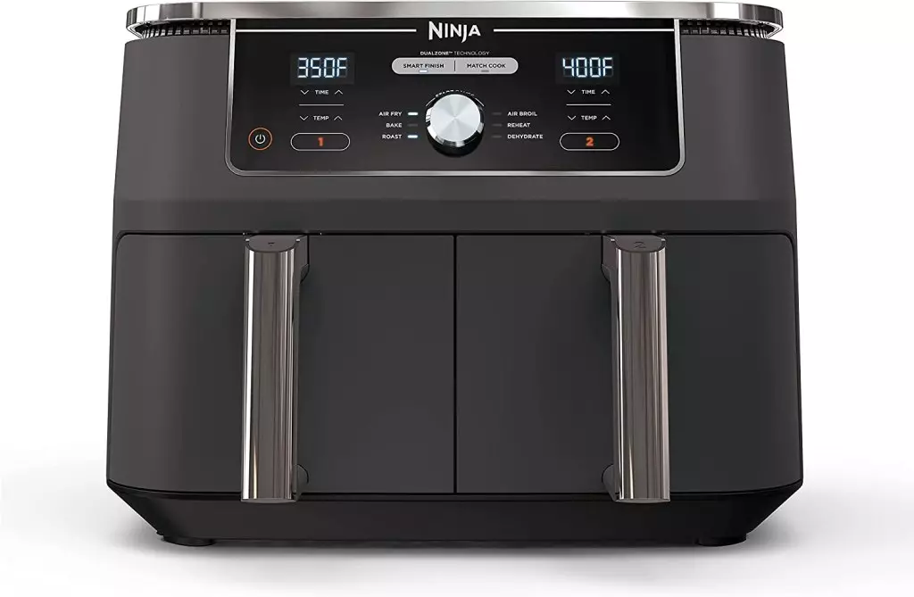 Ninja DZ401 Foodi 6-in-1 XL 2-basket Air, fanomezana teknolojia ambony