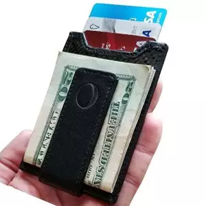 Тънък портфейл с щипка за пари от въглеродни влакна idclipz