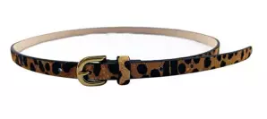 Leopard Print Belt Slim