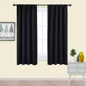 Nicetown-Black-Blackout-Curtain-Blinds-Amazon