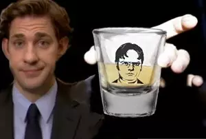 Dwight Schrute Promo Shot Glass