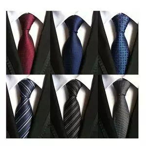 WeiShang Lot 6 STK Klassisk slips til mænd