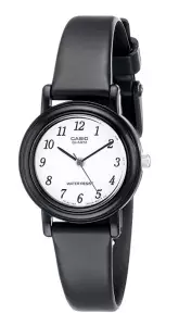 Jam Tangan Kulit Hitam Casio Women's