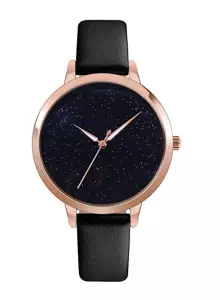 Montre en or noir pour femme